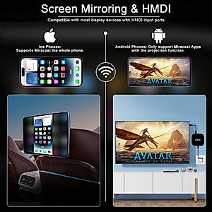 MMB Wireless CarPlay Adapter & Android Auto Wireless, Magic Box, Black, WiFi, HDMI, USB, Voice Control, YouTube, Netflix, World TV, Mirroring, 1080p, Apple, Google, Television, Smartphone