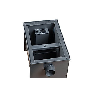 Wentworth 8 Pound Commercial Grease Trap Interceptor for Restaurant Under Sink Kitchen, 4 GPM, WP-GT-4
