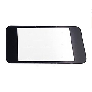Housing Shell Cover Faceplate for New 2DS XL LL Upper Panel Front Bottom Cover Replacement (Glass Lens Black)