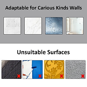 AMerryApple - Shower Caddy-2 Pack | Shower Shelf for Inside Shower | Shower Organizer Corner | Strong Adhesive Shower Shelves | Large Storage Capacity - Corner Shower Caddy