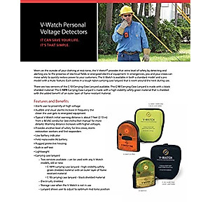 Greenlee HD Electric VW-20H V-Watch Personal Voltage Detector