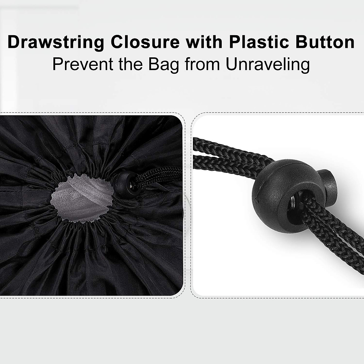 Heavy Duty Laundry Bags Extra Large Dirty Clothes Travel Bag 28 x 43 inch 2 Pack UFmeDorm XL Washable Storage Organizer College Dorm Camp Tear Resistant Big Hamper Basket Replacement Liner Black