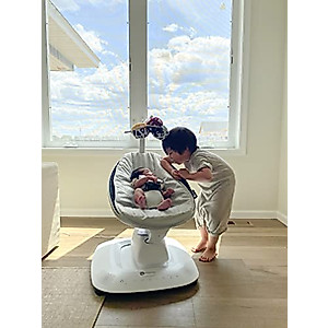 4moms MamaRoo Multi-Motion Baby Swing, Bluetooth Baby Swing with 5 Unique Motions, Grey