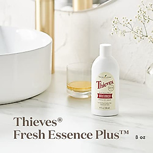 Young Living Thieves Fresh Essence Alcohol-Free and Fluoride-Free Mouthwash - 8 fl oz, a natural and refreshing way to promote oral hygiene and maintain fresh breath