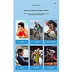 GULSARAYI Bone Conduction Headphones,Open Ear Bluetooth Headphones with Built-in Mic,IP68 Waterproof Wireless Sport Headset for Running Workout Gym Swimming