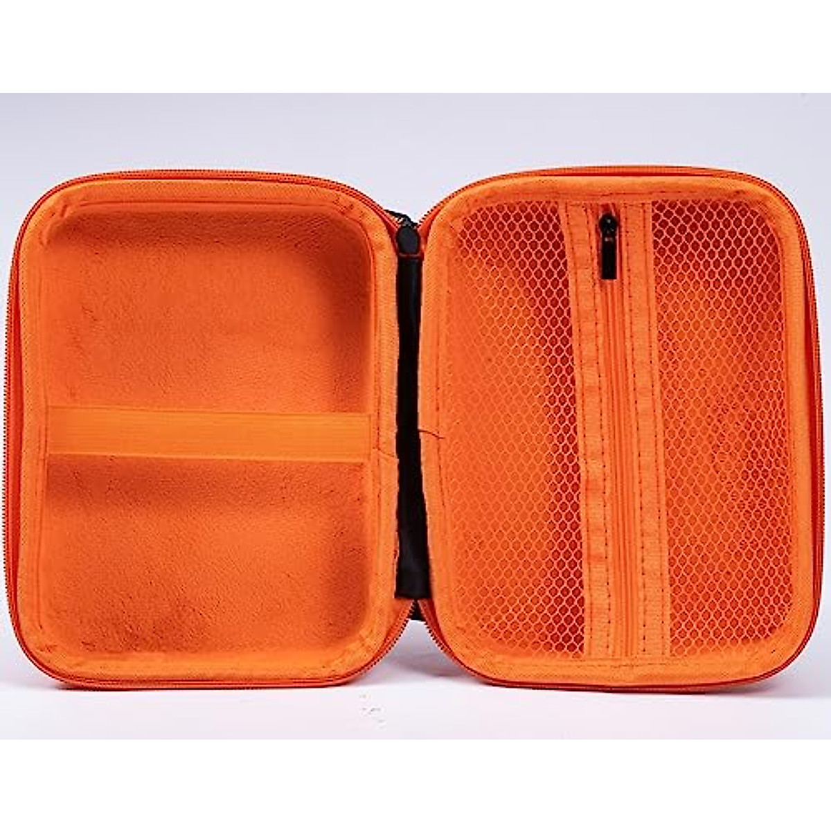 Phomemo Case 2023 Upgrade Version M110 M200 M221 Label Printer,M220 Thermal Label Maker, P3200 D1600 M04S Sticker Photo Printer Storage Holder Tape Paper Roll&USB Cable(Box Only)-Orange