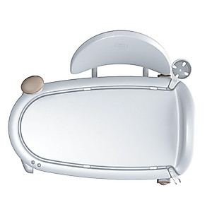 Moen Home Care Glacier White 33-Inch W x 18-Inch D Adjustable Height Non-Slip Bath Safety Transfer Bench for Shower, DN7105