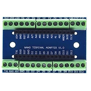 RedTagCanada Nano V3.0 3.0 Controller Terminal Adapter Expansion Board Nano IO Shield Simple Extension Plate for Arduino AVR ATMEGA328P (1, Expansion Board Nano)