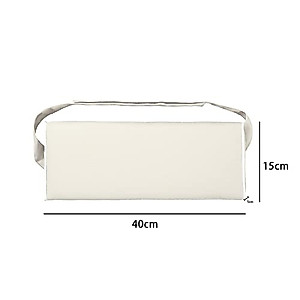 Enipate Outdoor Chaise Lounge Head Pillow, Pack of 2 Water Resistant Headrest Pillows with Elastic Band for Pool Patio Chairs