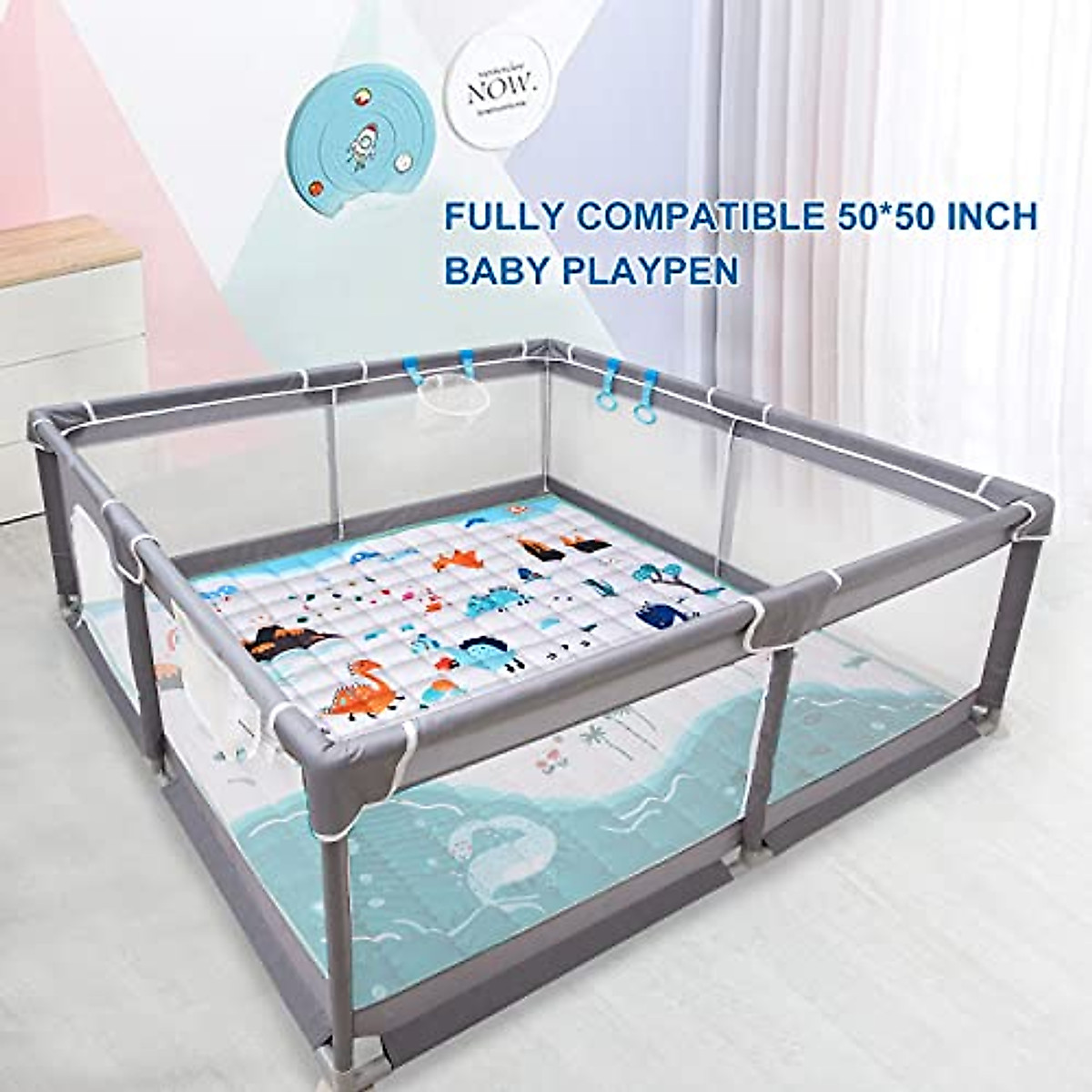 Artotok Baby Play Mat,Baby Foam Floor Play Mats,50 x 50 Baby Play Gym Babies Playmat for TODALE and LIAMST Baby Playpen