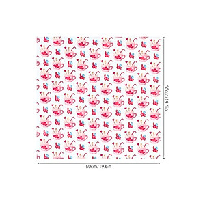 EXCEART Fabric Fabric 8Pcs Valentines Day Fabric Squares Heart Fabric Bundle Squares Valentines Sewing Patchwork for Holiday Anniversary Wedding Party Quilting Quilted