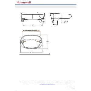 Honeywell 50129064-001 Wall Mount Holder Kit for Xenon 190X General Duty Barcode Scanner, Includes Plastic Bracket and 2 Screws