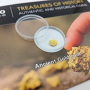Ancient Coin - Fanam, The World's Smallest Coin, Certificate of Authenticity Included.