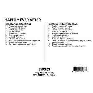 DECOPAC Disney Princess Happily Ever After Signature DecoSet Cake Topper, 4.8" L x 2.5" W x 6" H, Pink