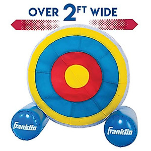 Franklin Sports Kids Archery Target - Inflatable Standing Target with Self-Stick Bullseye & Arrows