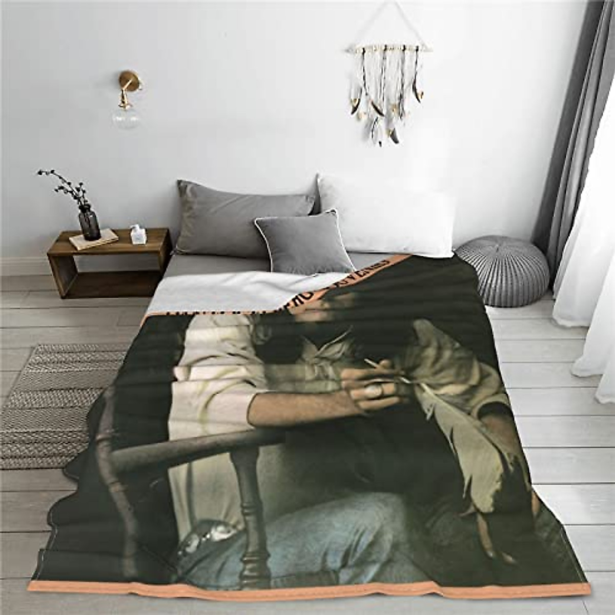 Flannel Blanket Dan Fogelberg Soft Lightweight Throw Blanket Warm Durable Sofa Couch Decor Beding 50"X40"