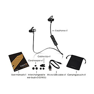 Thermaltake LUXA2 Lavi O Wireless Bluetooth 4.0 Sweatproof Sports In-Ear Earbuds Headphone AD-HDP-PCLOBK-00