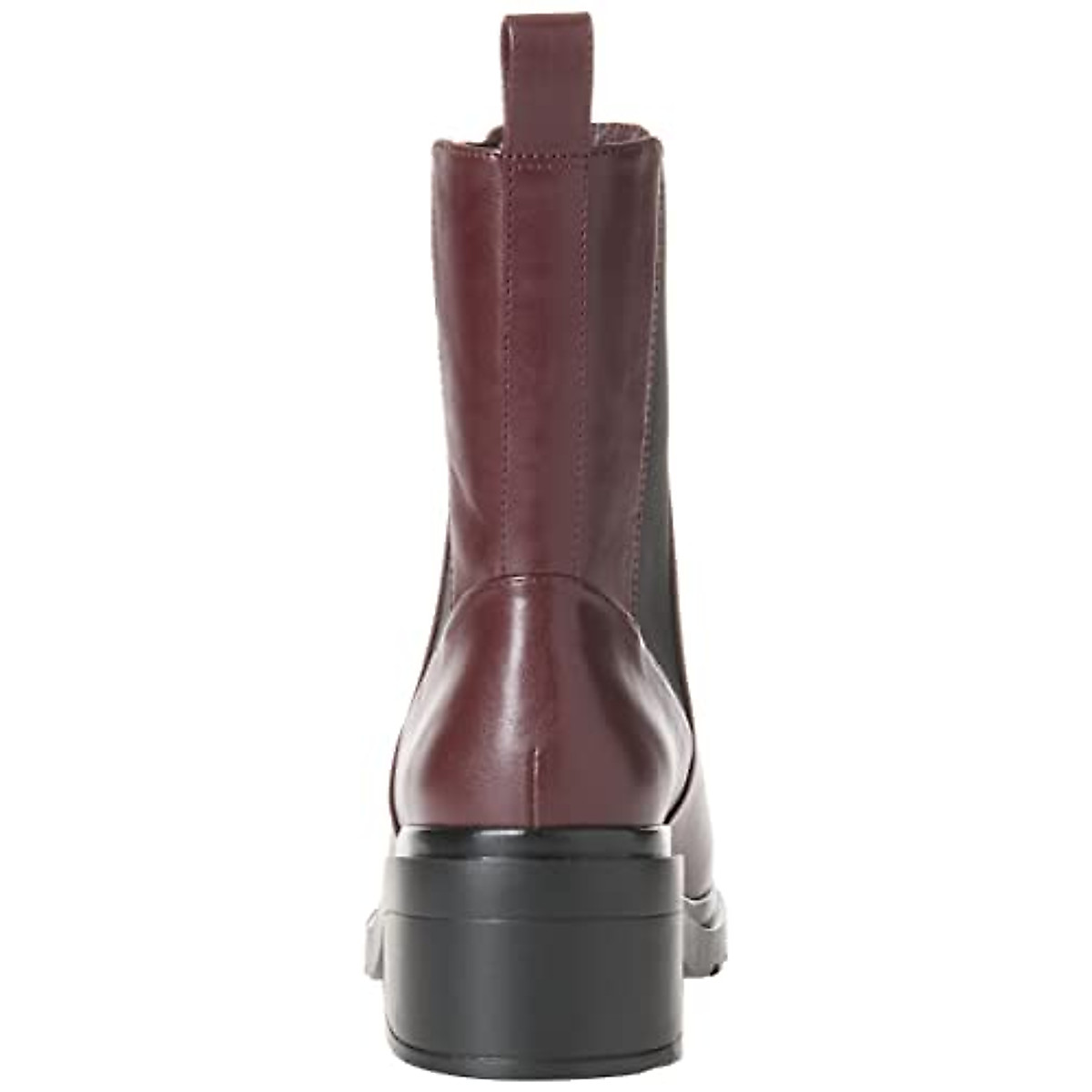 Amazon Essentials Women's Chunky Sole Chelsea Boot, Black Oxblood, 7.5 Wide