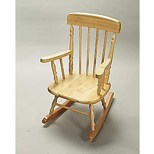 Gift Mark Children's Spindle Rocking Chair, Natural