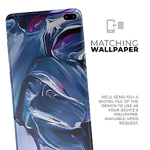 DesignSkinz Blurred Abstract Flow V37 Protective Vinyl Decal Wrap Skin Cover Compatible with The Samsung Galaxy S20 (Screen Trim & Back Glass Skin)