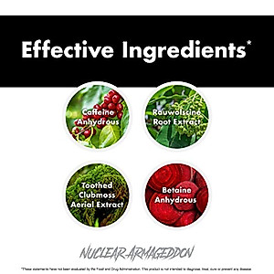 Anabolic Warfare Nuclear Armageddon Pre Workout Powder Pre-Workout for Men & Women with L-Citrulline, Beta Alanine Powder and Caffeine (Ballistic Berry Lemonade - 30 Servings)