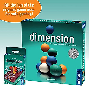 Dimension: The Brain Game to Go | Brainteasers |Puzzles| Solo Games | 1 Player | Dimension | Stacking Game | Kosmos Game