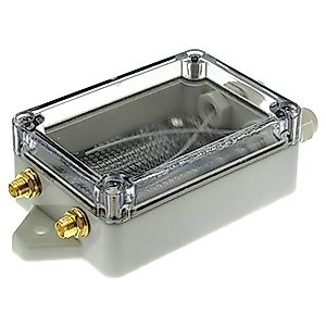 qBoxMini DIY IOT Enclosure Plus Kit (Two SMAs), IOT Enclosure for Arduino MKR Feather ESP32 Cellular LoRa WiFi board, Waterproof IP65 Enclosure with glands, prototyping PCB connectors set and Two SMAs