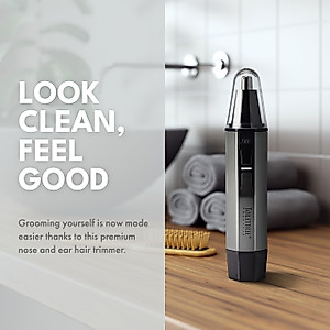 ToiletTree Products Water Resistant Heavy Duty Steel Nose Trimmer with LED Light, 2 Pack