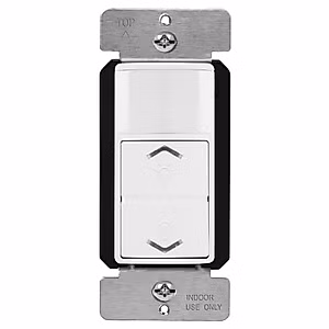 TOPGREENER Motion Sensor Light Switch Dimmer, Electronic Dimmer with PIR Motion Sensor, Occupancy & Vacancy Modes, 150W LED/CFL, Single-Pole, UL Listed, TDODS5-120, White