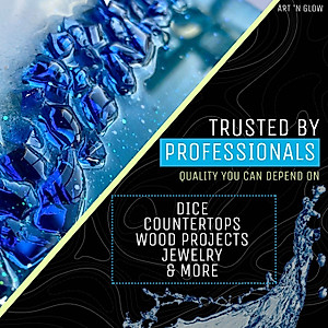 Art ‘N Glow Epoxy Resin for Clear Casting and Coating - 16 Ounce Kit - Perfect for Molds, Crafts, Tumblers, Jewelry, Wood - Food Safe, Non Yellowing, Bubble Free, and Made in The USA