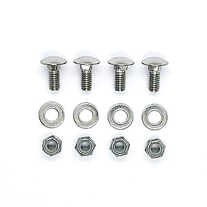 Tormurbutl Skid Shoe Bolts Carriage Bolts Nuts and Washers Kit for MTD Cub Cadet Snow Blower Replacement Parts 710-0451 712-04063 784-5580 - (5/16-18) 3/4" - 4PCS