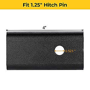 BougeRV 2 inches to 1-1/4 inches Trailer Hitch Adapter 2 inches to 1.25 inches Hitch Adapter Insert Sleeve Receiver Converter for Bike Rack and Cargo Carriers