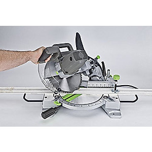 Genesis GMS1015LC 15-Amp 10-Inch Compound Miter Saw with Laser Guide and 9 Positive Miter Stops , Gray