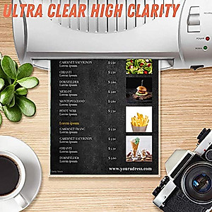 Thermal Laminating Pouches, 8.9" x 11.4", 100 Pack, 3 Mil, Compatible With All Thermal Laminators