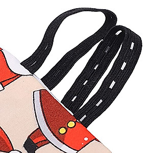 Pssopp Pet Chicken Diaper Washable Reusable Poultry Cloth Diaper for Goose Duck Hen Chicken (Cream‑Coloured Christmas L)