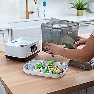 Dr. Brown's Clean Steam Baby Bottle and Pacifier Sterilizer and Dryer with Insta-Feed Bottle Warmer Combination Pack