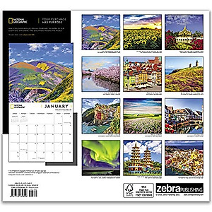 National Geographic Most Colorful Places 2021 Wall Calendar
