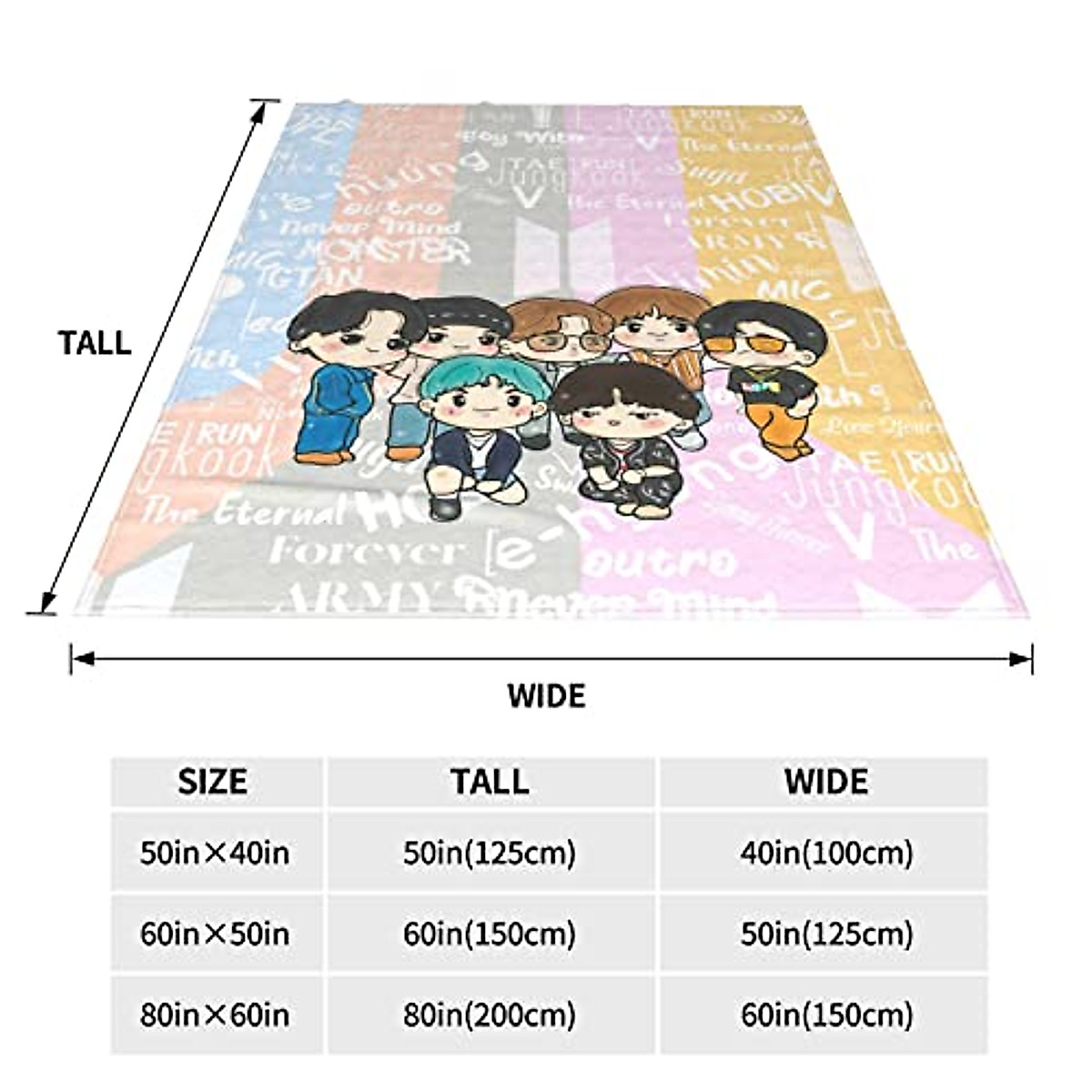 Cvdoos Throws Flannel Blankets Lightweight Comfy Warmer Soft Blanket Home Decor Bedding Couch Sofa for All Season Girls Women Fans Gifts (B) 40X50 Inch