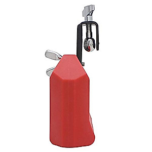 Cow Bell,5 inch ABS Plastic Cow Bell Noisemaker with Stick for Percussion Musical Instruments (Red) Percussion Supplies
