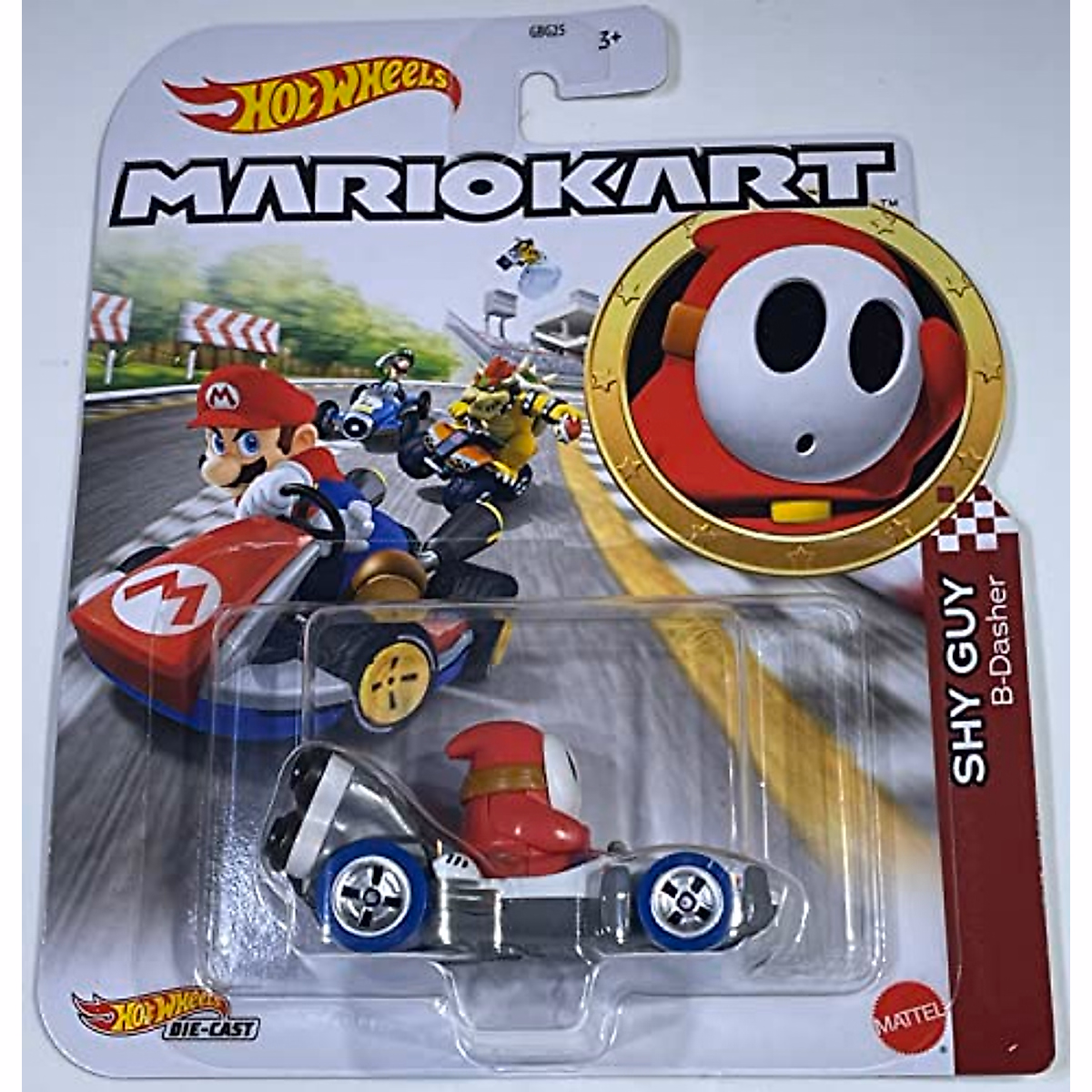 Hot Wheels - Mario Kart - Shy Guy B-Dasher - 2023 - Mint/NrMint Ships Bubble Wrapped in a Box