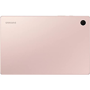 Samsung Galaxy Tab A8 2022 LTE Calls + Wifi 10.5 7040 mAh 8MP SM-X205 International Version Dual Cam (Not Verizon Boost At&t Cricket Metro PCS) + (w/Fast Car Charger Bundle) (Pink Gold, 64GB + 4GB)