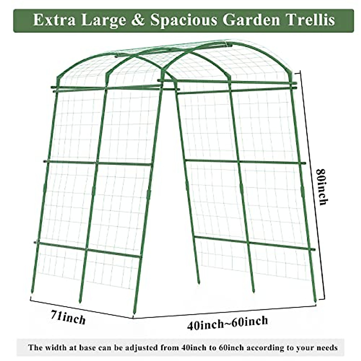 Cucumber Trellis Garden Trellis for Climbing Plants Outdoor Arches Trellis Large Vegetable Squash Trellis Grape Tunnel