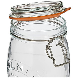 Kilner Round Clip Top Jar, 34-Fl Oz, 1 L