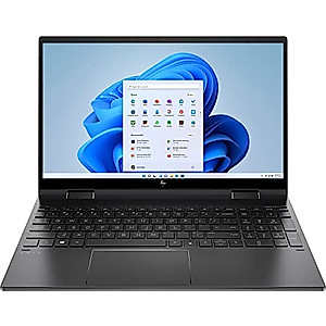 2022 HP Envy x360 15.6" FHD IPS Touchscreen Premium 2-in-1 Laptop, Gen 4 AMD 6-Cores Ryzen 5 5625U Upto 4.3GHz, 32GB RAM, 2TB PCIe SSD, Backlit Keyboard, Windows 11 Home + HDMI Cable, Black