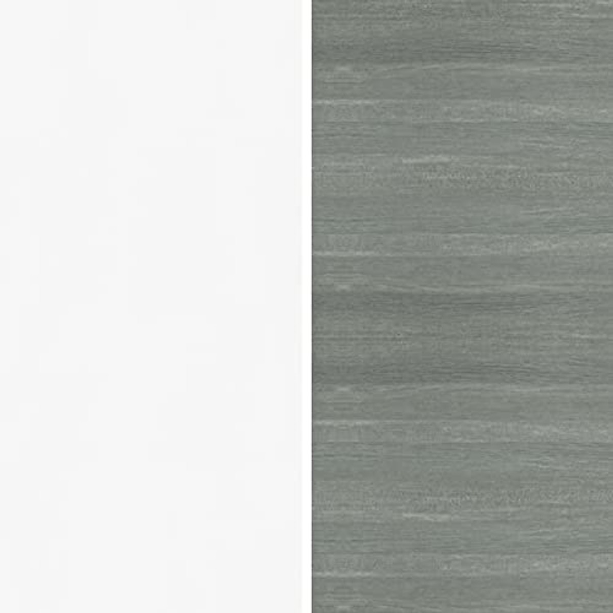 Glenwillow Home Atlas 78" x 20" Modern TV Stand Cabinet - White Frame, Grey Door/Drawers, Black Base