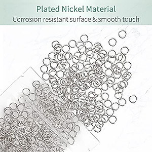 Uniclife 6 mm Metal Split Jump Rings Double Loops 500 PCS Mini Ring Connectors for Jewelry Necklaces Bracelet Earrings and Crafts Ornament