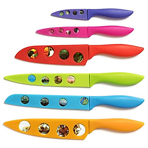CHEF'S VISION Wildlife Knife Set Bundle With Matching Wildlife BladeKeeper Blade Covers