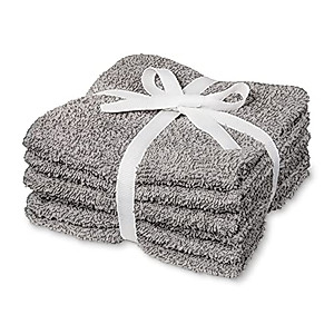 Room Essentials Standard Grey Washcloths 12" x 12" 12 Count (2 Pack)