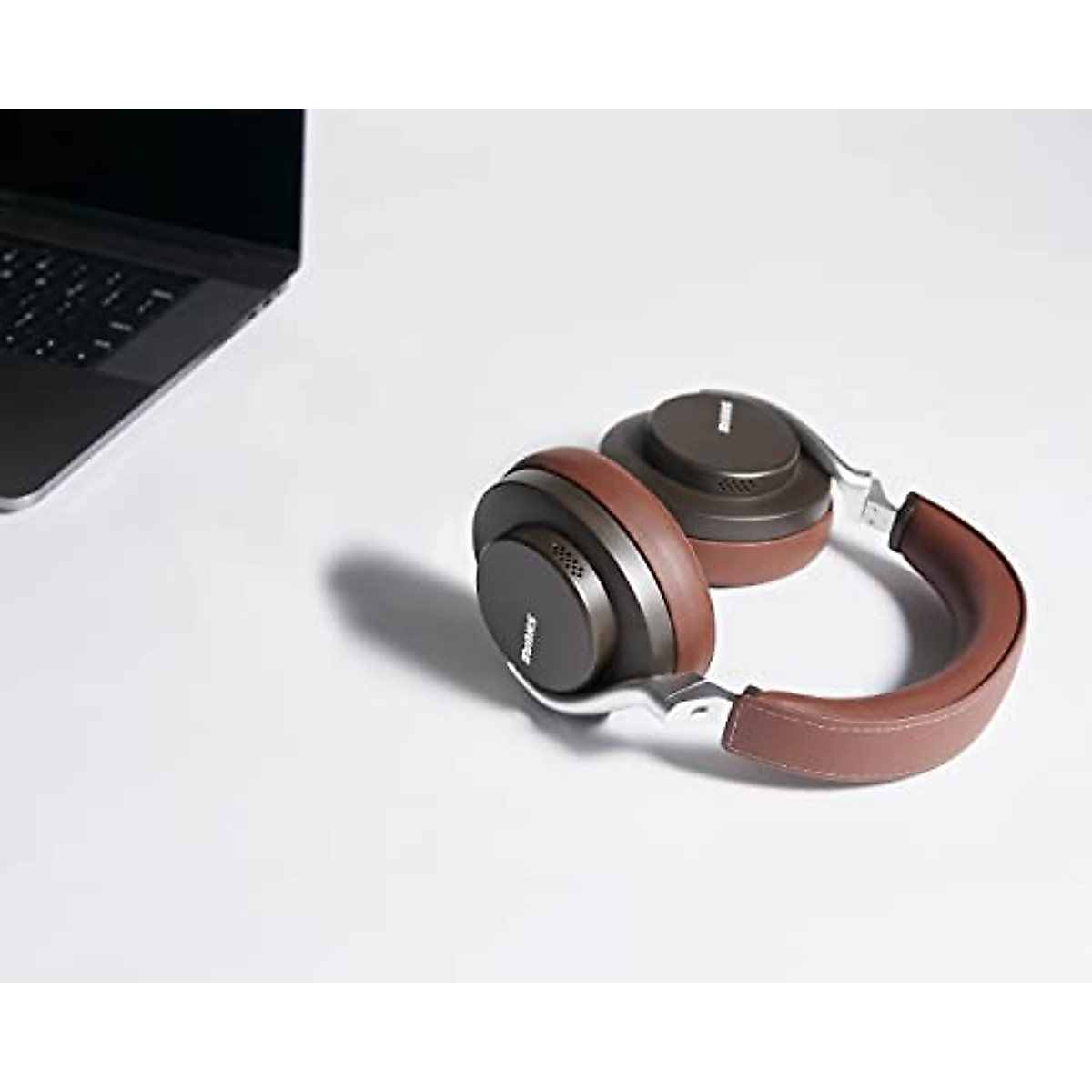 Shure AONIC 50 Wireless Noise Cancelling Headphones, Premium Studio-Quality Sound, Bluetooth 5 Wireless Technology, Comfort Fit Over Ear, 20 Hours Battery Life, Fingertip Controls - Brown