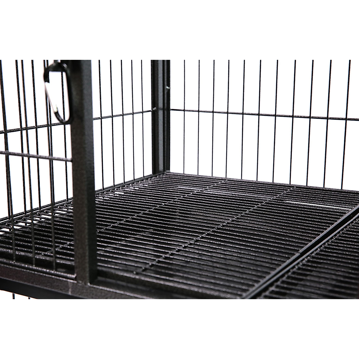 Homey Pet New 2 Levels 31" Crate with Durable Plastic Black Tray and Caster (Cage)
